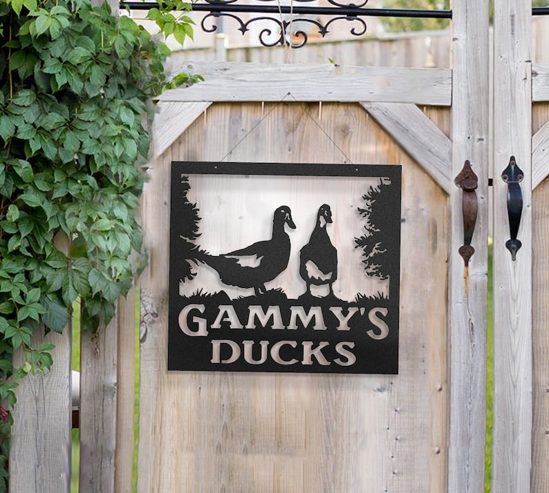 Farm Duck Metal Sign Custom Indoor or Outdoor Duck Farm Sign | Etsy