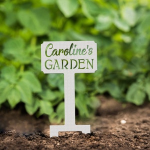 Custom Mini Garden Sign, Personalized Garden Stake Sign - Etsy