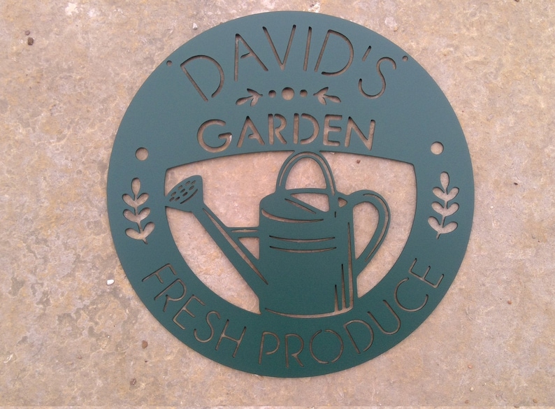 Custom Metal Garden Sign Fresh Produce Hanging Sign - Etsy