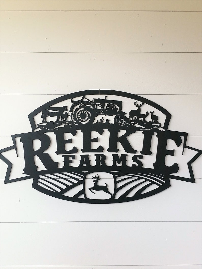 Row Crop Family Metal Farm Sign Outdoor Farming Tractor Sign - Etsy