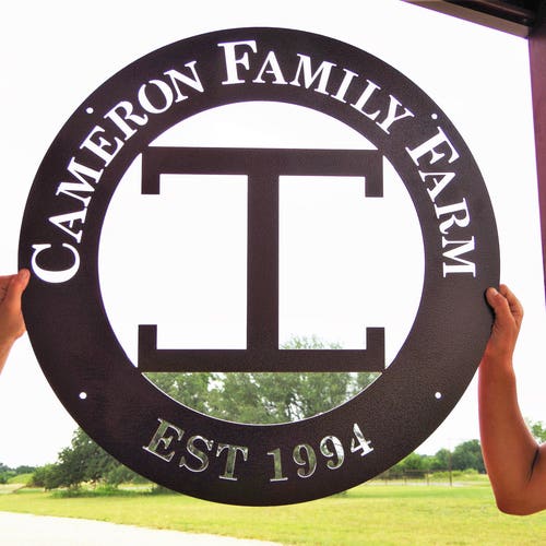Custom Round Brand/ Farm Sign - Etsy