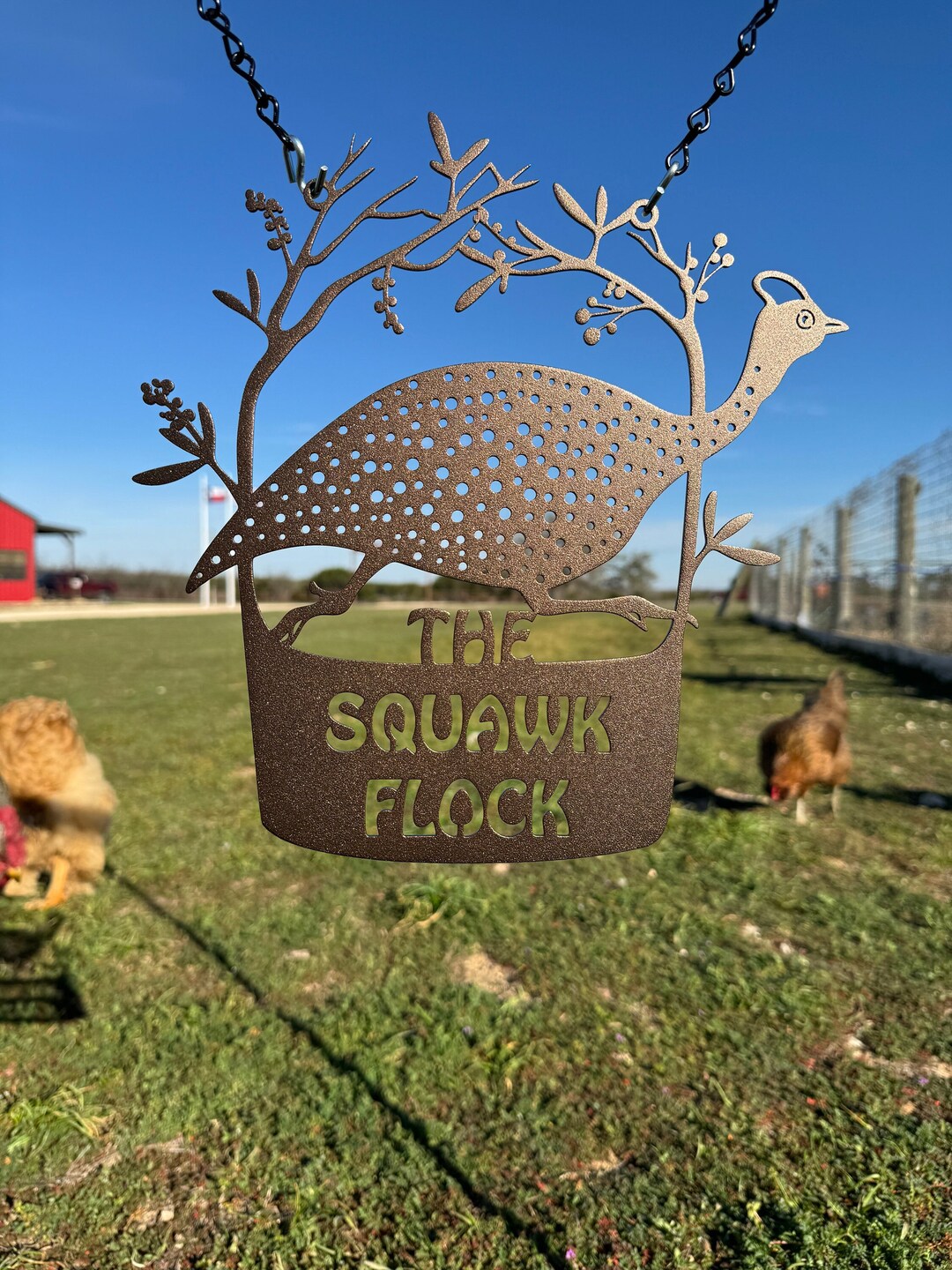 Custom Metal Guinea Sign: Personalized Coop Decor - Etsy