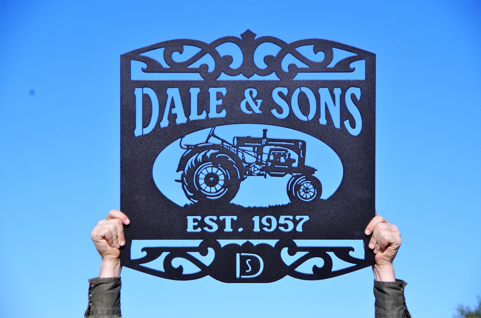 Custom Metal Farm Sign Personalized Metal Sign Tractor Wall - Etsy