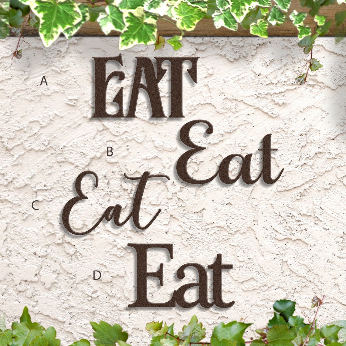 Kitchen Decor Metal Eat Sign - Etsy