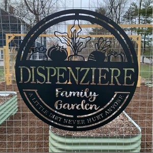 Custom Vegetable Garden Sign, Metal Vegetable Stand Signs, Gardening ...