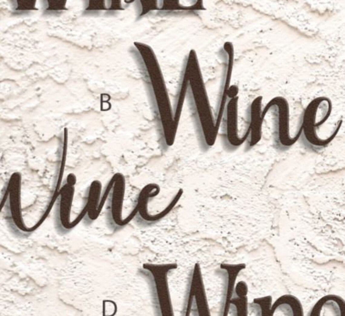 Kitchen Decor Metal Wine Sign - Etsy