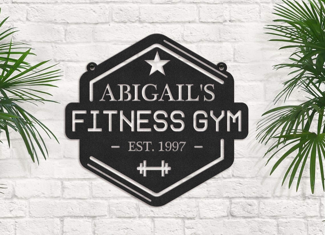 Custom Fitness Center Sign Personalized Gym Sign - Etsy