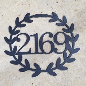 Custom Decorative Home Address Sign, Heavy Duty Outdoor Number Sign - Etsy