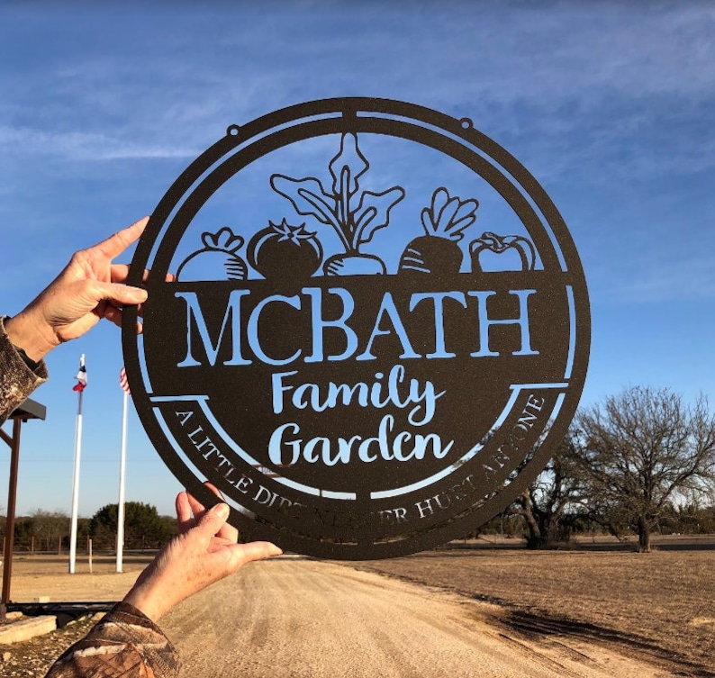 Custom Vegetable Garden Sign Metal Vegetable Stand Signs - Etsy