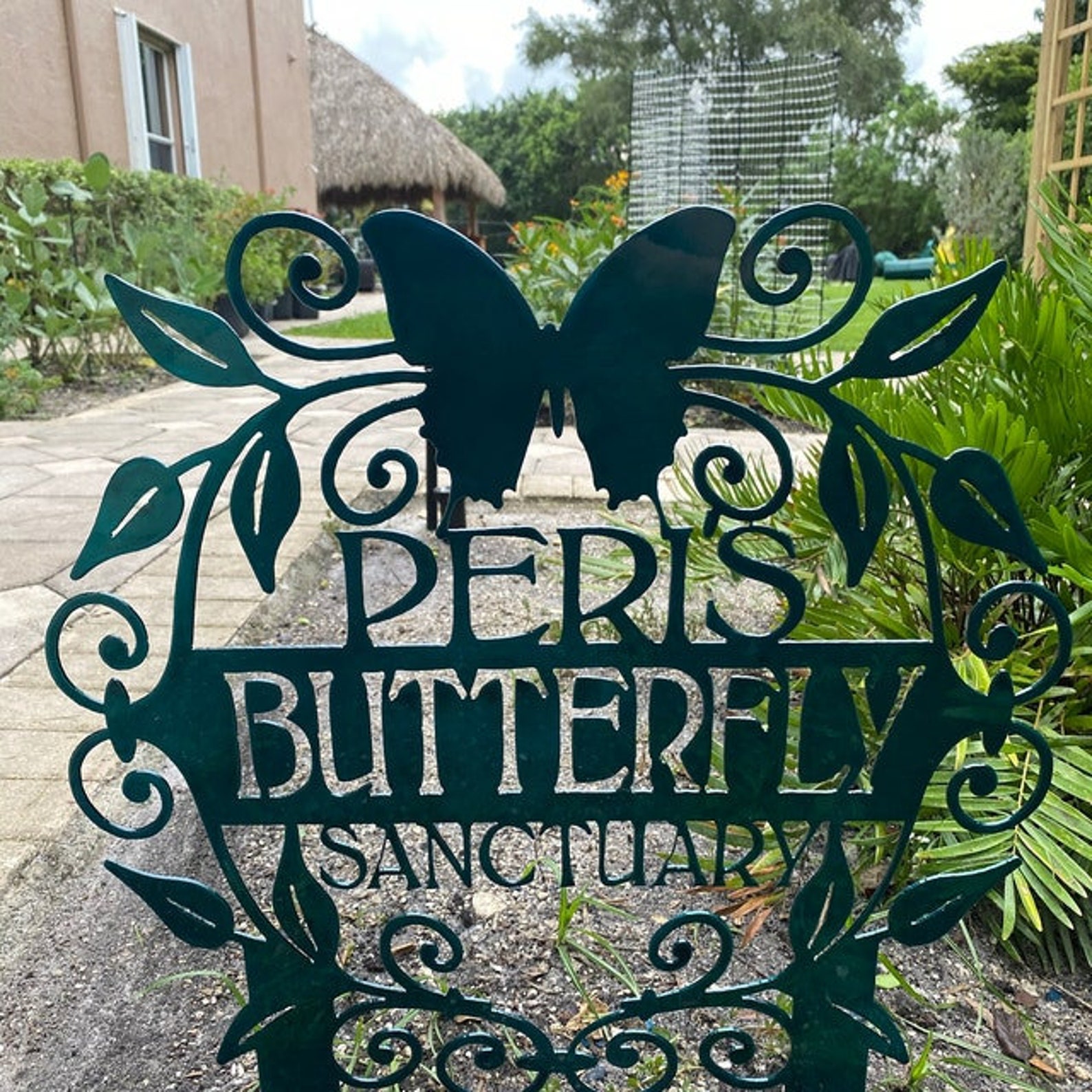 Garden Butterfly Stake Sign Butterfly Memorial Sign - Etsy