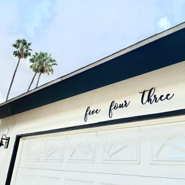 Cursive House Numbers - Etsy