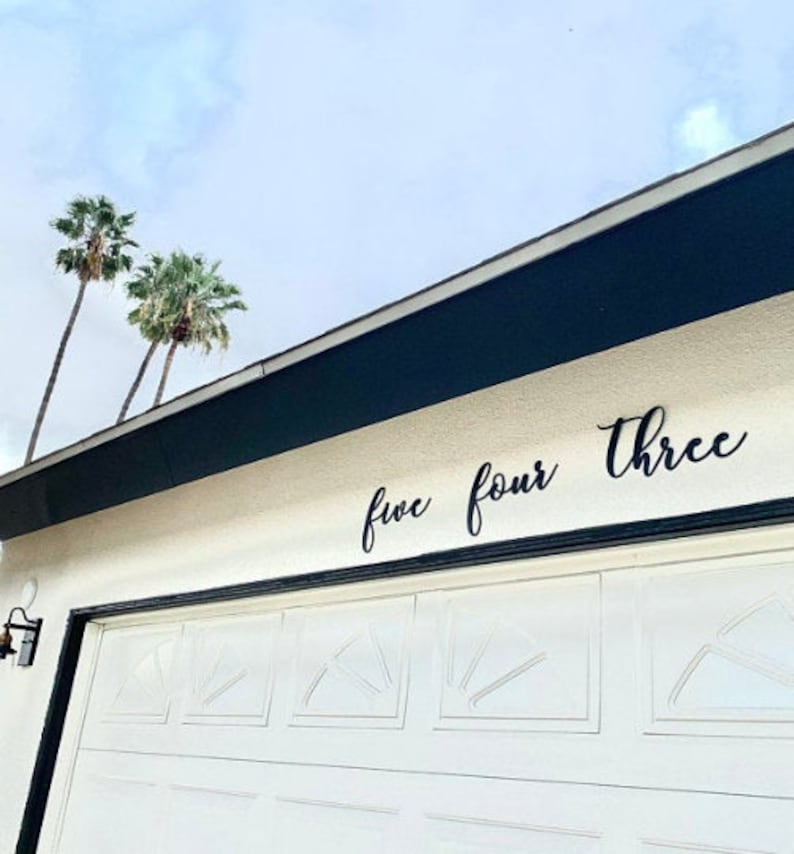 Custom Script House Numbers Haven Style Home Address Sign - Etsy