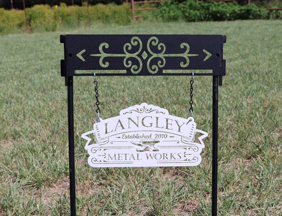 Decorative Hanging Metal Sign Holder – Multiple Sizes Available - Etsy