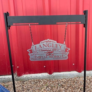 Powder Coated Metal Sign Holder: Sturdy Display Stand for Outdoor Use ...