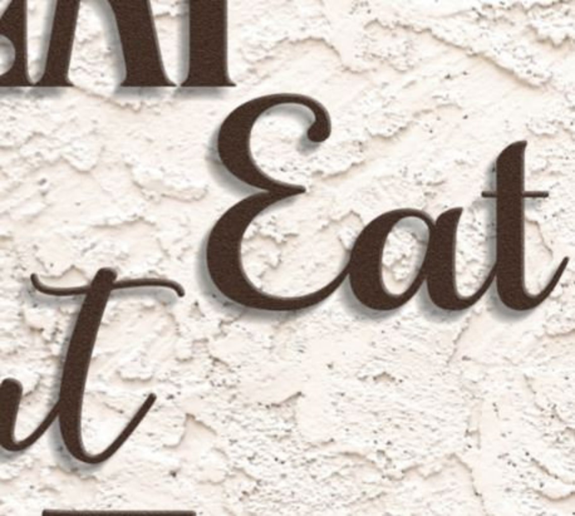 Kitchen Decor Metal Eat Sign - Etsy