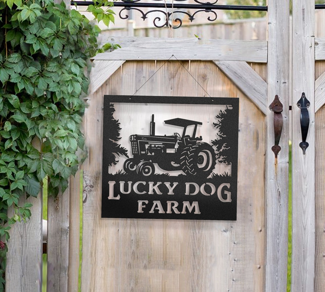 Custom Metal Tractor Sign Metal Tractor Sign Indoor or | Etsy
