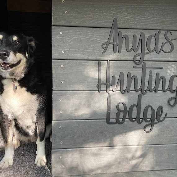 Custom Metal Dog Name Tag Animal Kennel Personalized Sign - Etsy