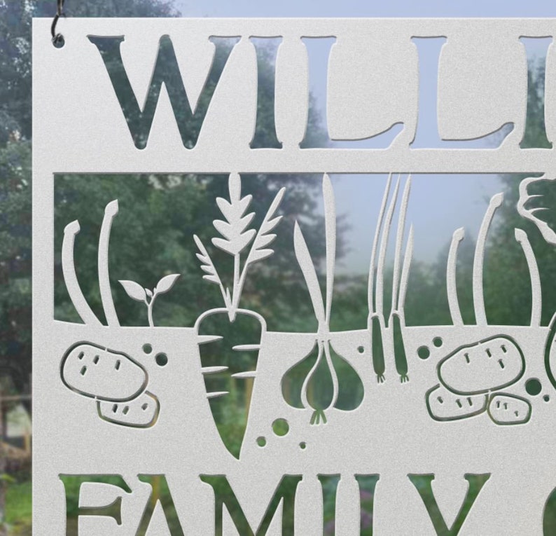 Custom Hanging Vegetable Garden Sign - Etsy