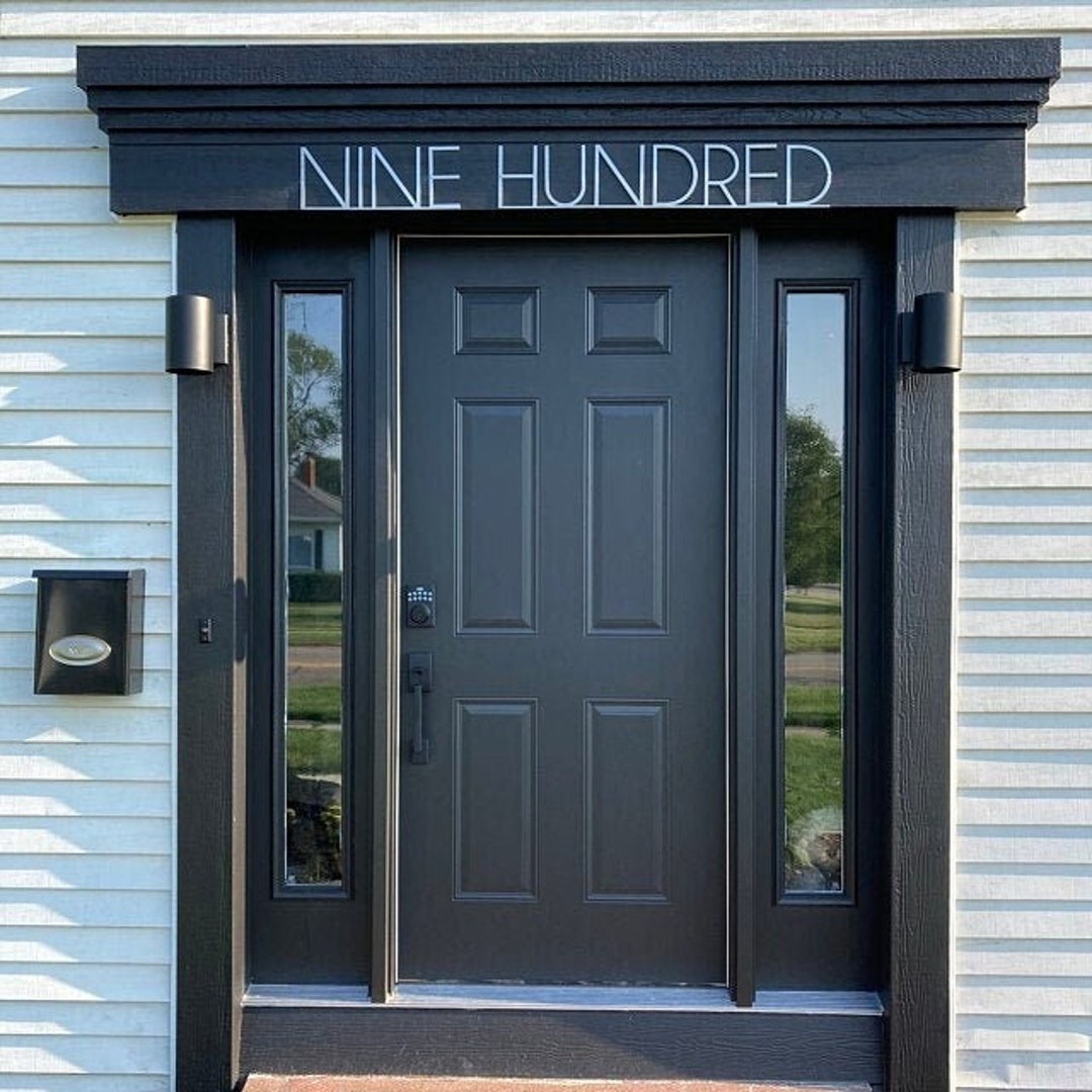 Elegant Modern Metal House Numbers and Letters, Heavy Duty Street Name ...