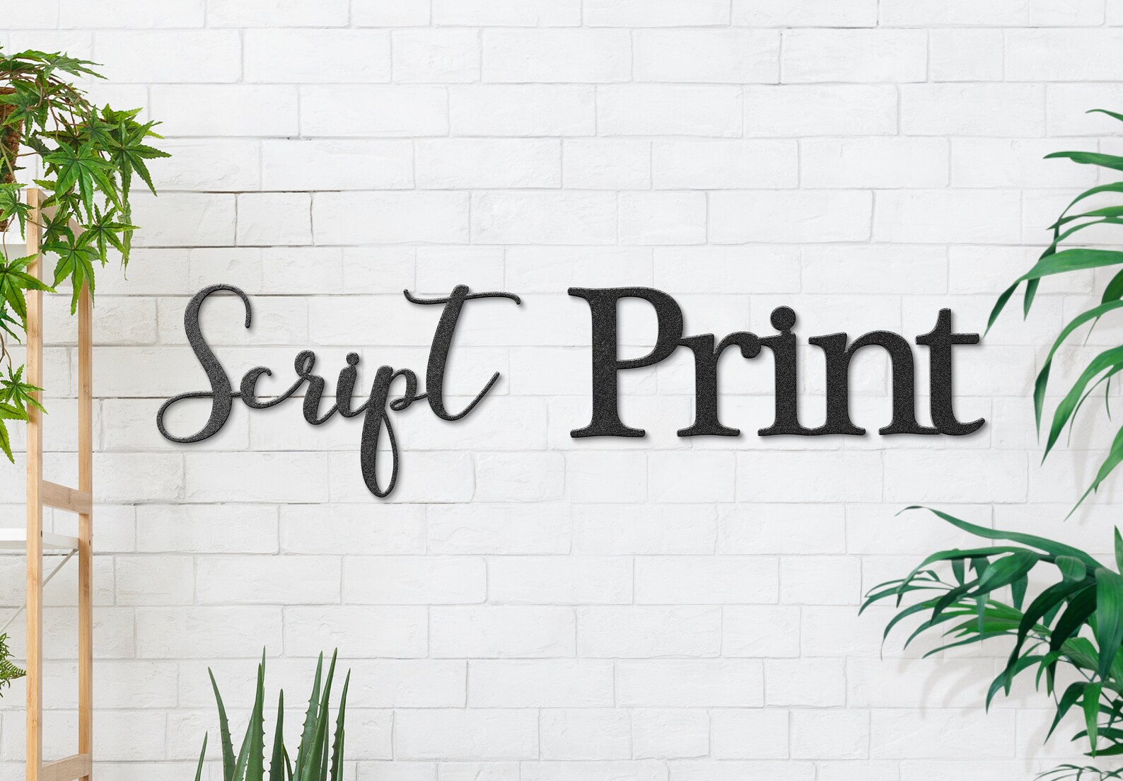 Home Sweet Home Metal Script Word Art - Etsy