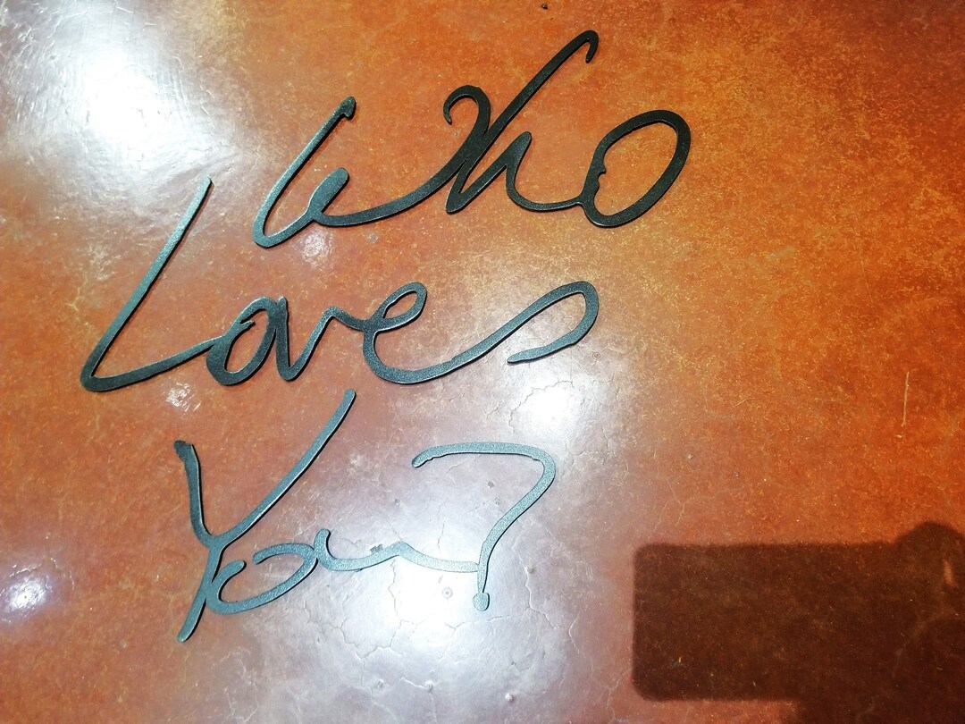 Your Handwriting Metal Words, Custom Handwritten Gifts - Etsy