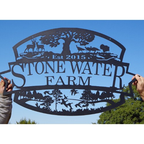 Custom Metal Hunting Sign Personalized Deer Duck Turkey Sign - Etsy