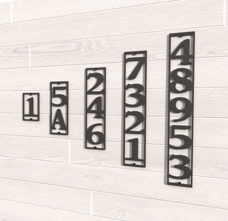 Vertical Metal Home Numbers Heavy Duty House Address Sign - Etsy