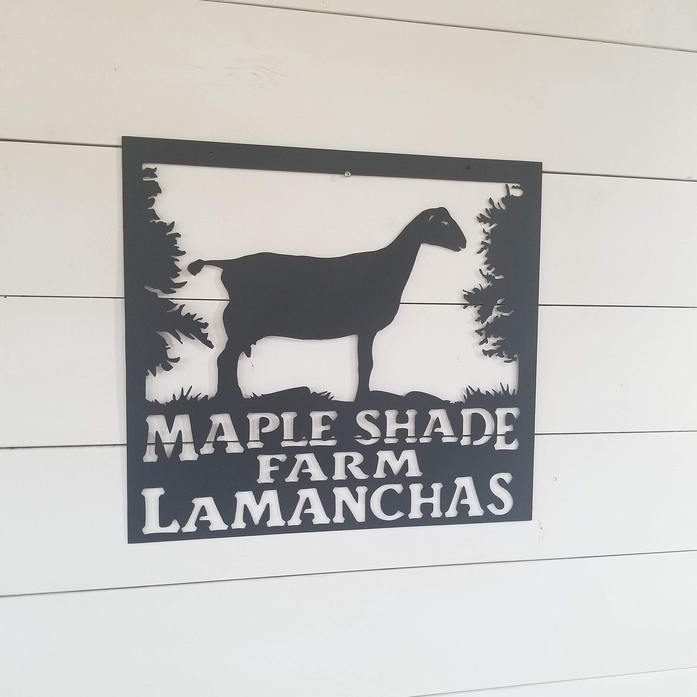 Lamancha Dairy Goat Metal Farm Sign - Etsy