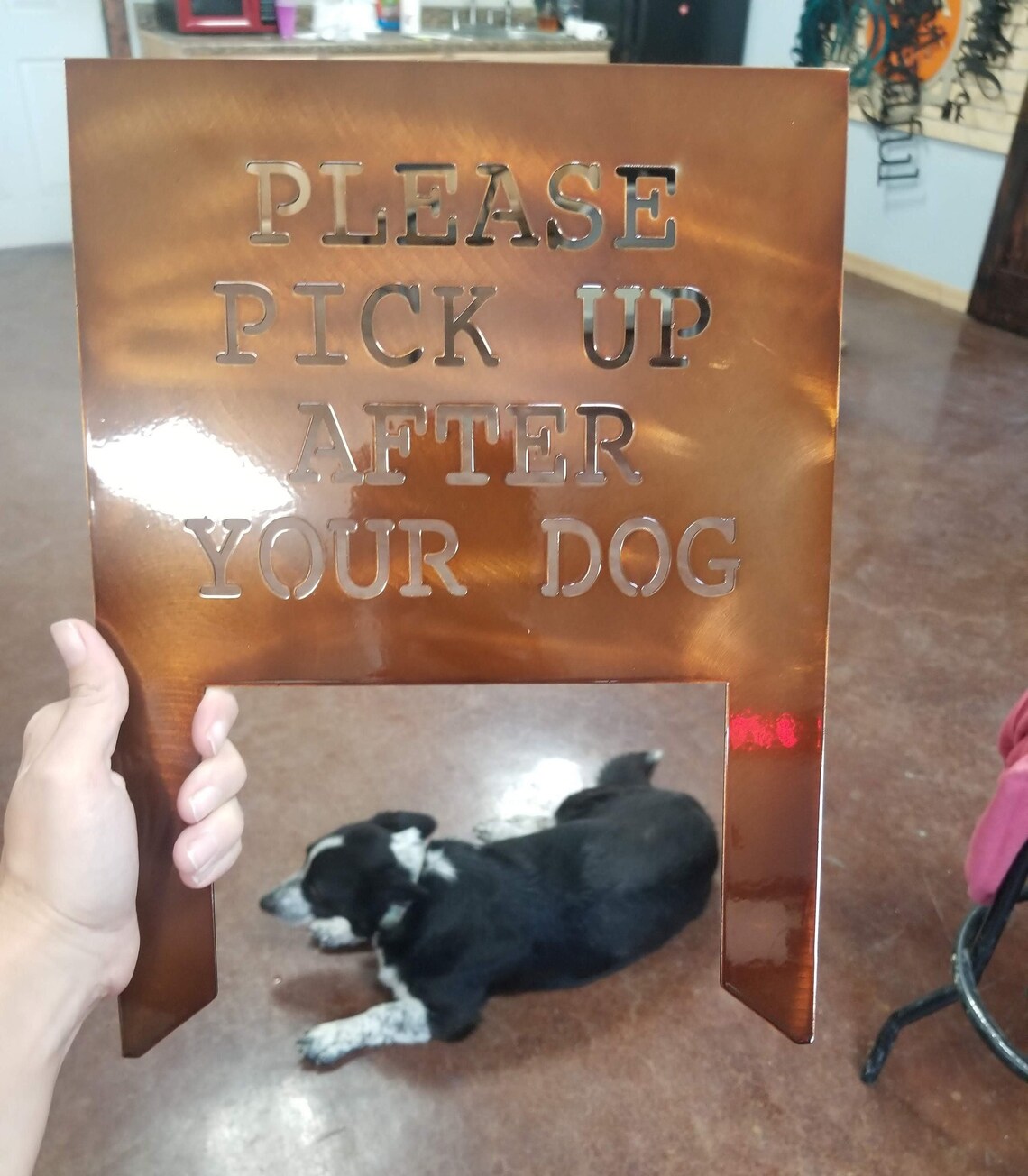 Pick up After Your Dog Signs Custom Metal Small Stake Signs - Etsy