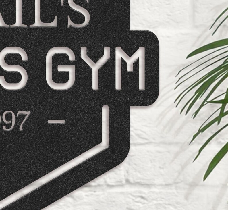 Custom Fitness Center Sign Personalized Gym Sign - Etsy