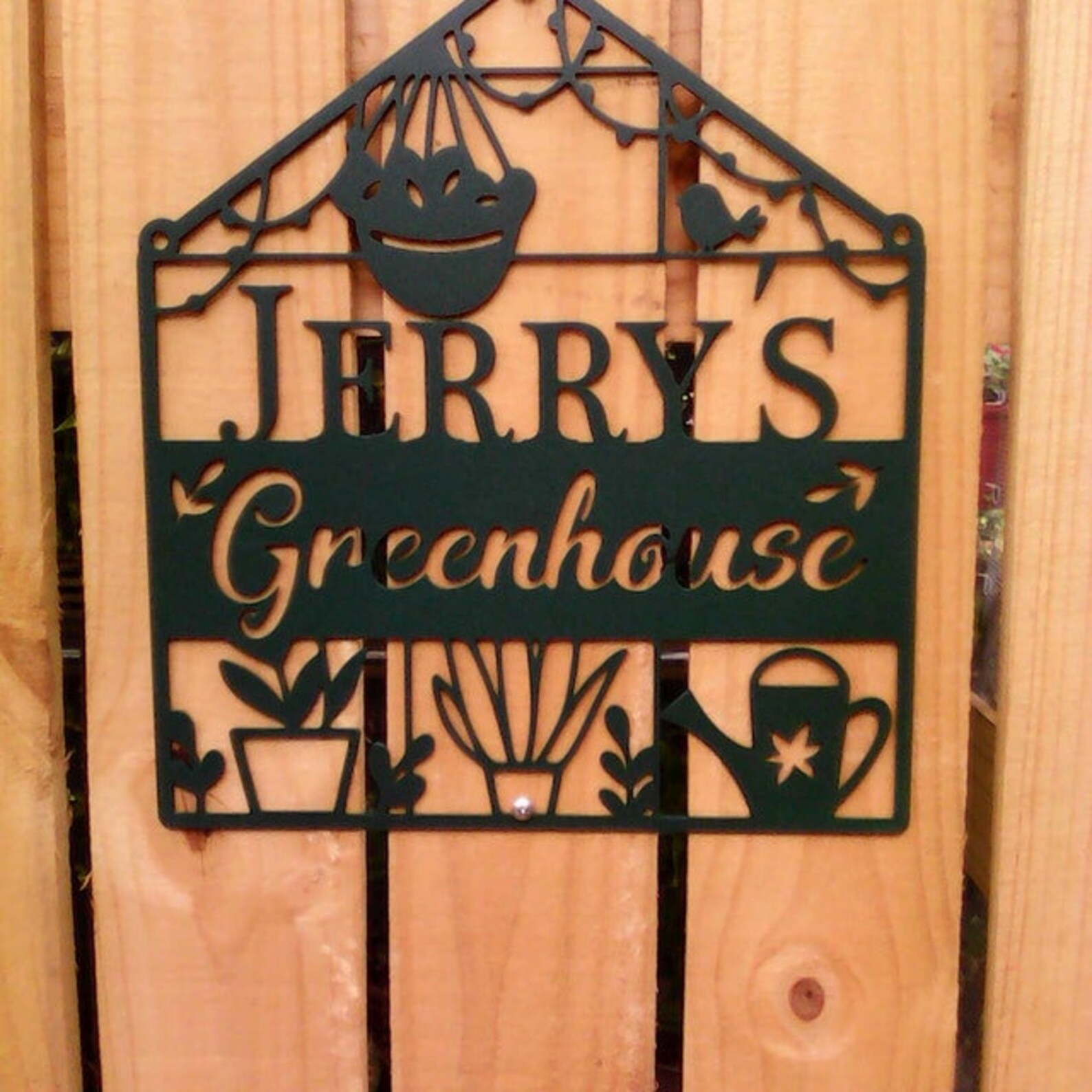 Personalized Greenhouse Sign Custom Metal Gardener Gift | Etsy