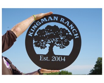 Oak Tree Sign | Etsy