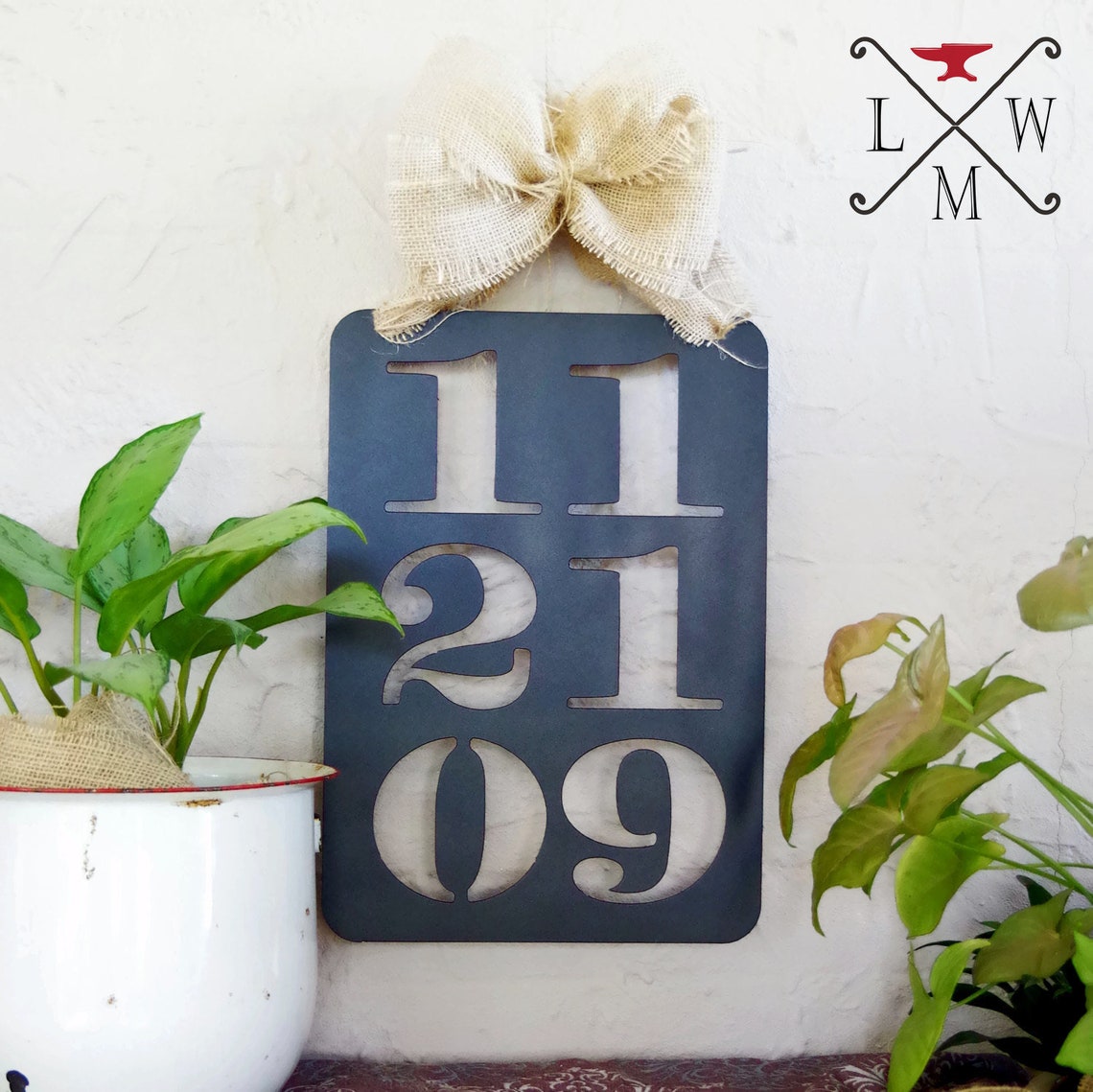 Metal Anniversary or Wedding Sign - Etsy