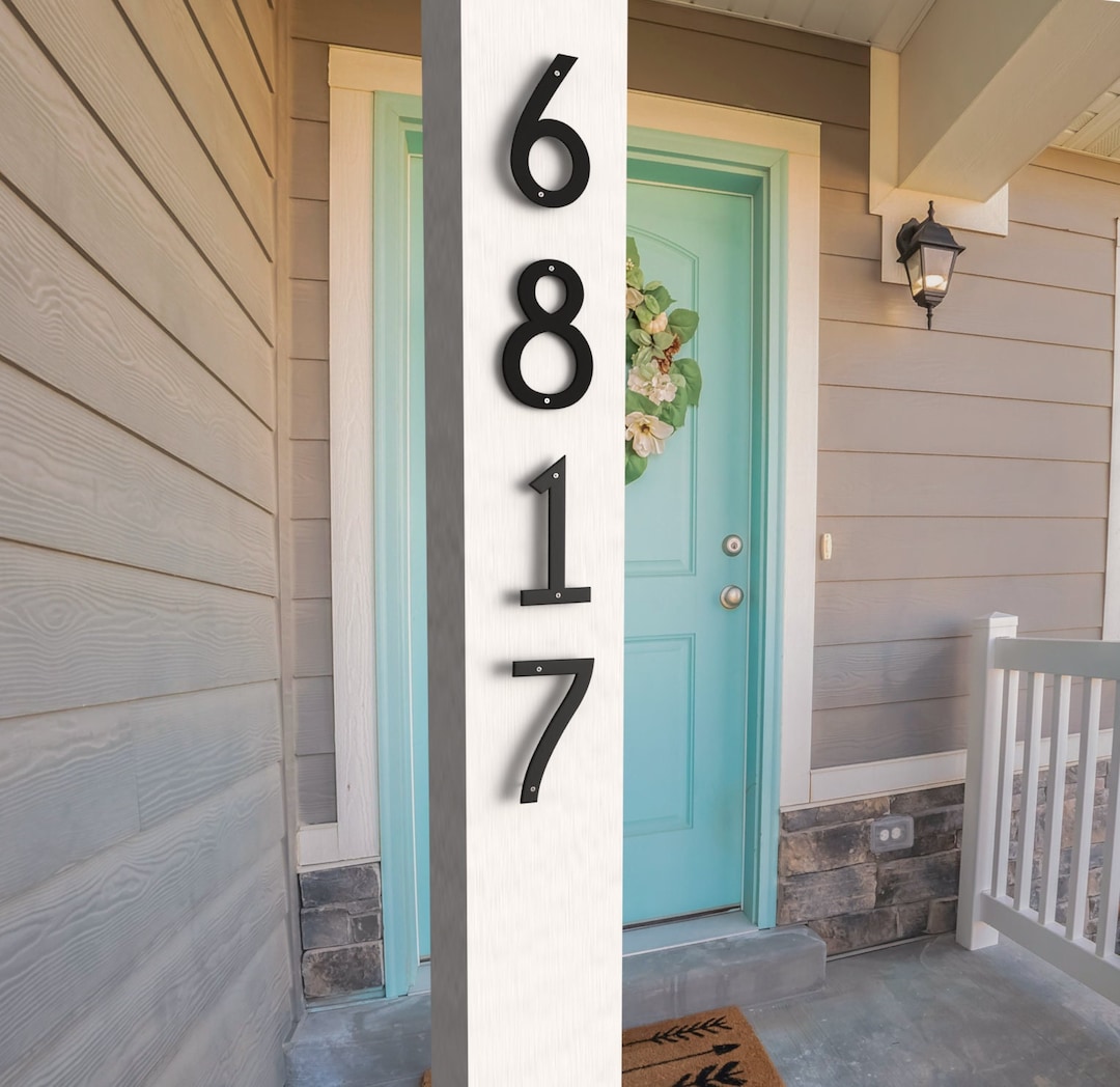 Custom Modern 22 Metal Numbers, Individual Outdoor Address Numbers - Etsy