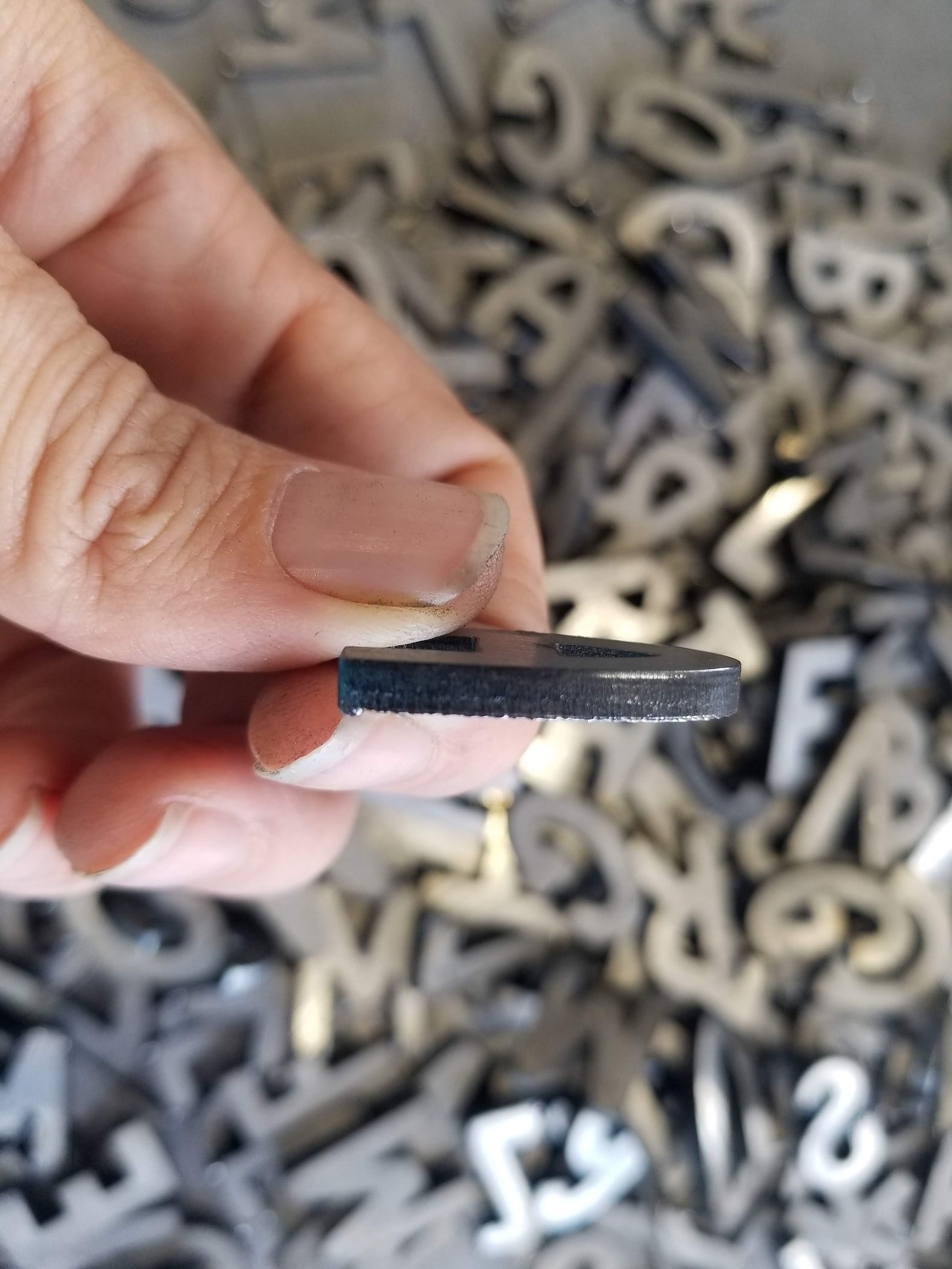 Small Bare Metal 11 Gauge Letters, 1 2 and 3 Inch Craft Alphabet Love ...