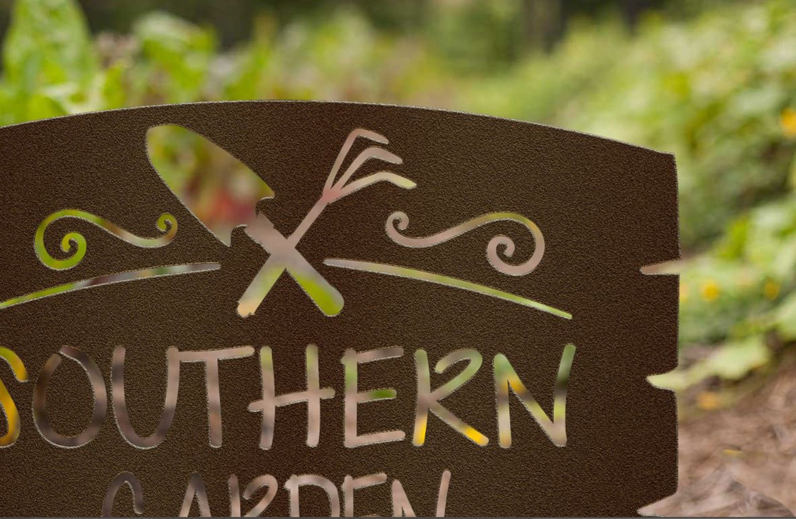 Gift for Gardener, Metal Garden Sign With Stakes - Etsy