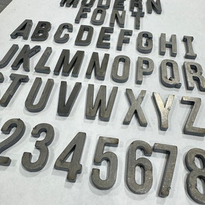 Modern Font Individual Metal Letters, 11 Gauge Steel Craft Letters - Etsy