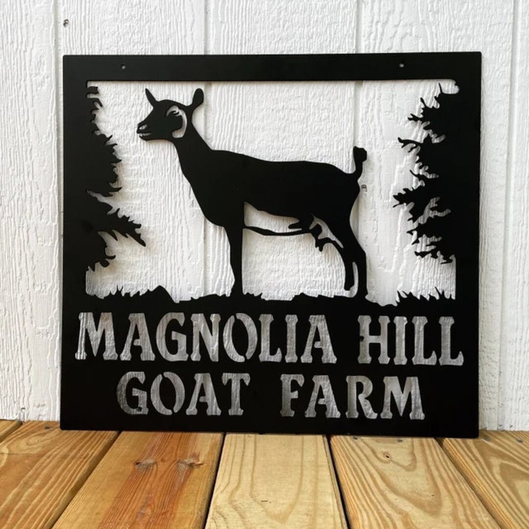 Personalized Goat Farm Sign - Etsy