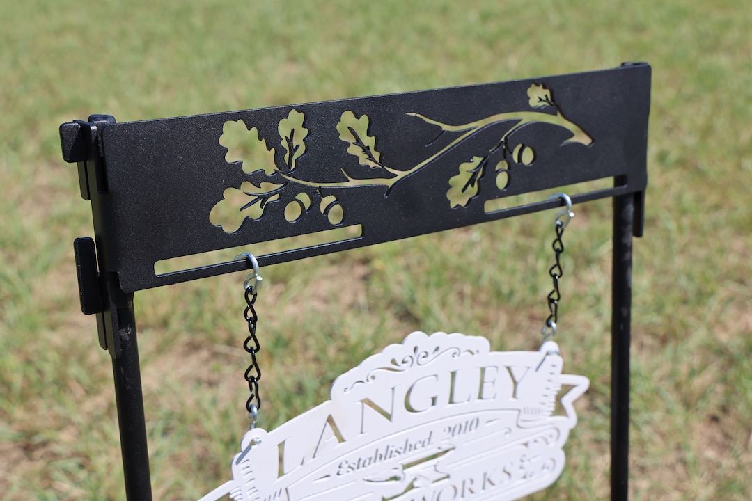 Durable Metal Sign Stand – Ideal for Business, Garden, and Home Decor ...