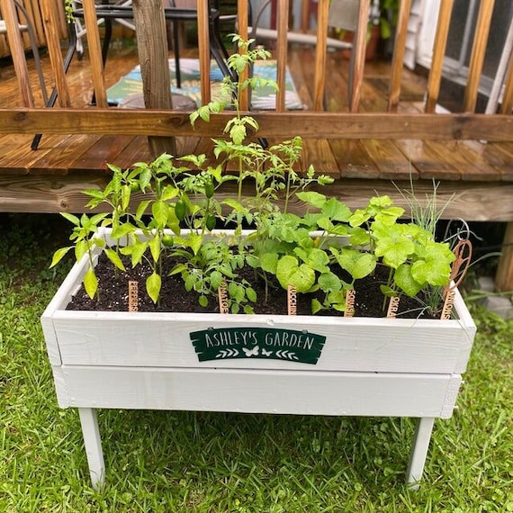 Personalized Planter Box Sign Metal Flower Bed Decoration - Etsy