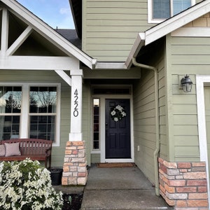 Vertical Metal Powder Coated Address Sign - Etsy