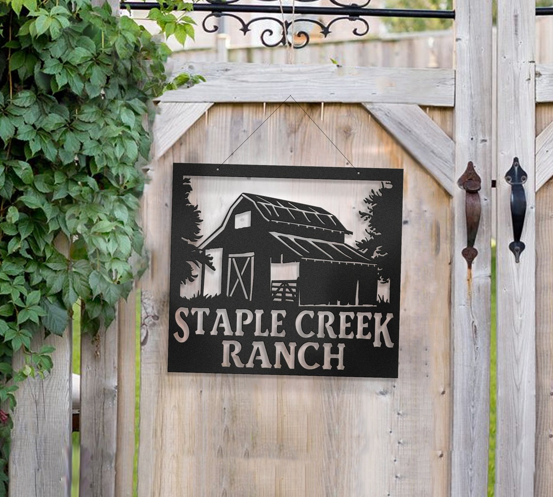 Custom Metal Barn Sign Metal Farm Sign Barn Indoor or - Etsy