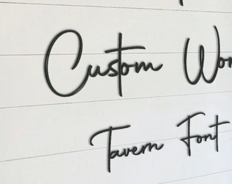 Metal Indoor or Outdoor Words Tavern Wall Art | Etsy