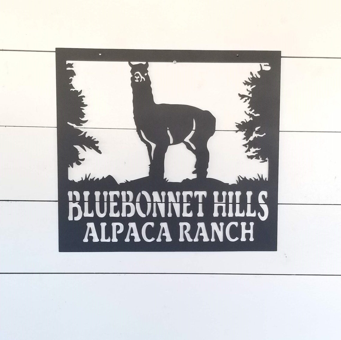 Alpaca Metal Custom Farm Sign Personalized With Your Name - Etsy