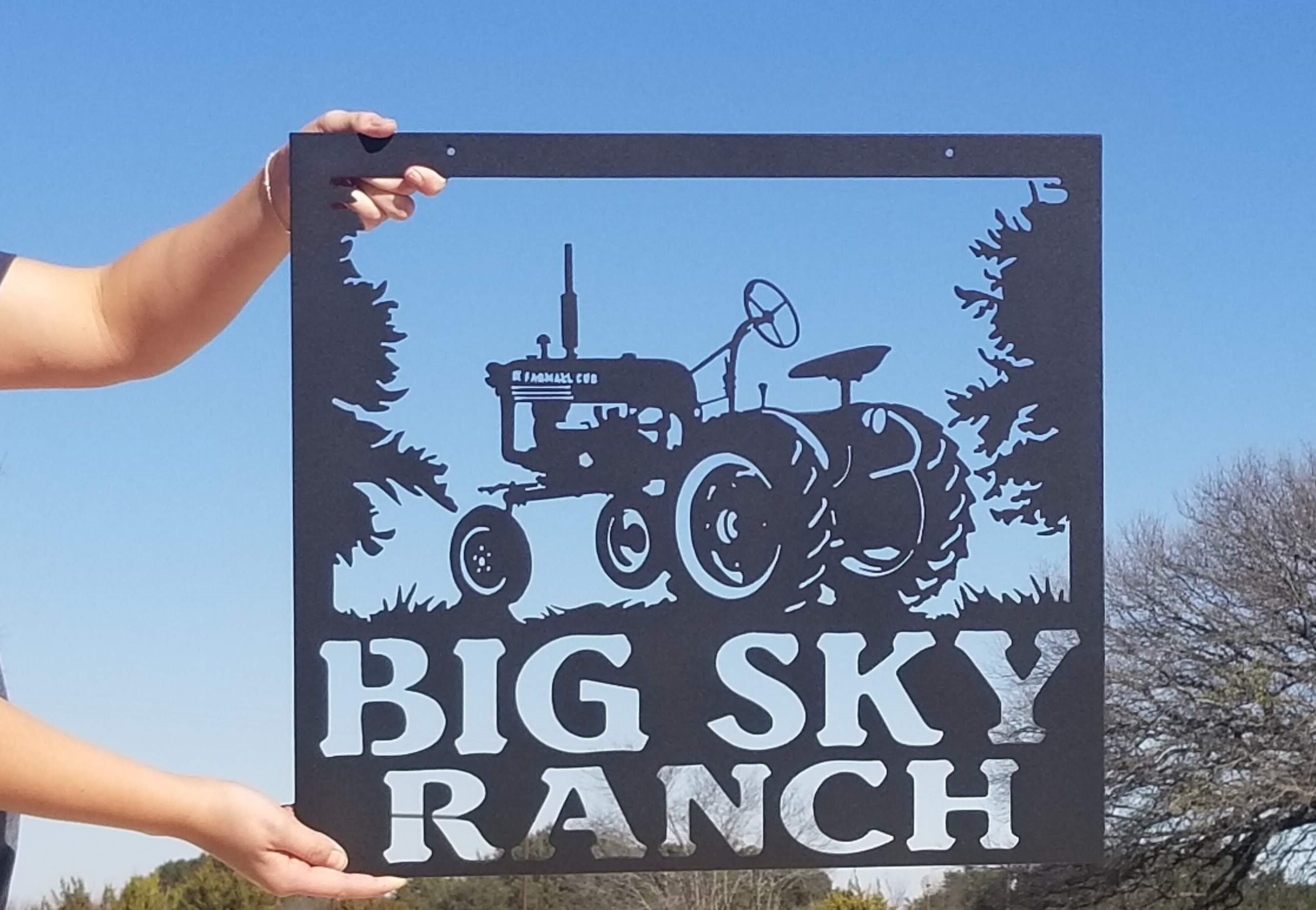 Custom Metal Tractor Sign Metal Tractor Sign Indoor or - Etsy