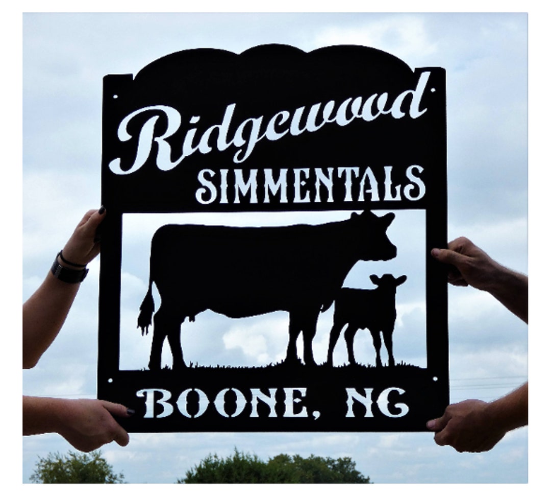 Custom Cattle Cow and Calf Family Farm Sign LMW-16-47 - Etsy