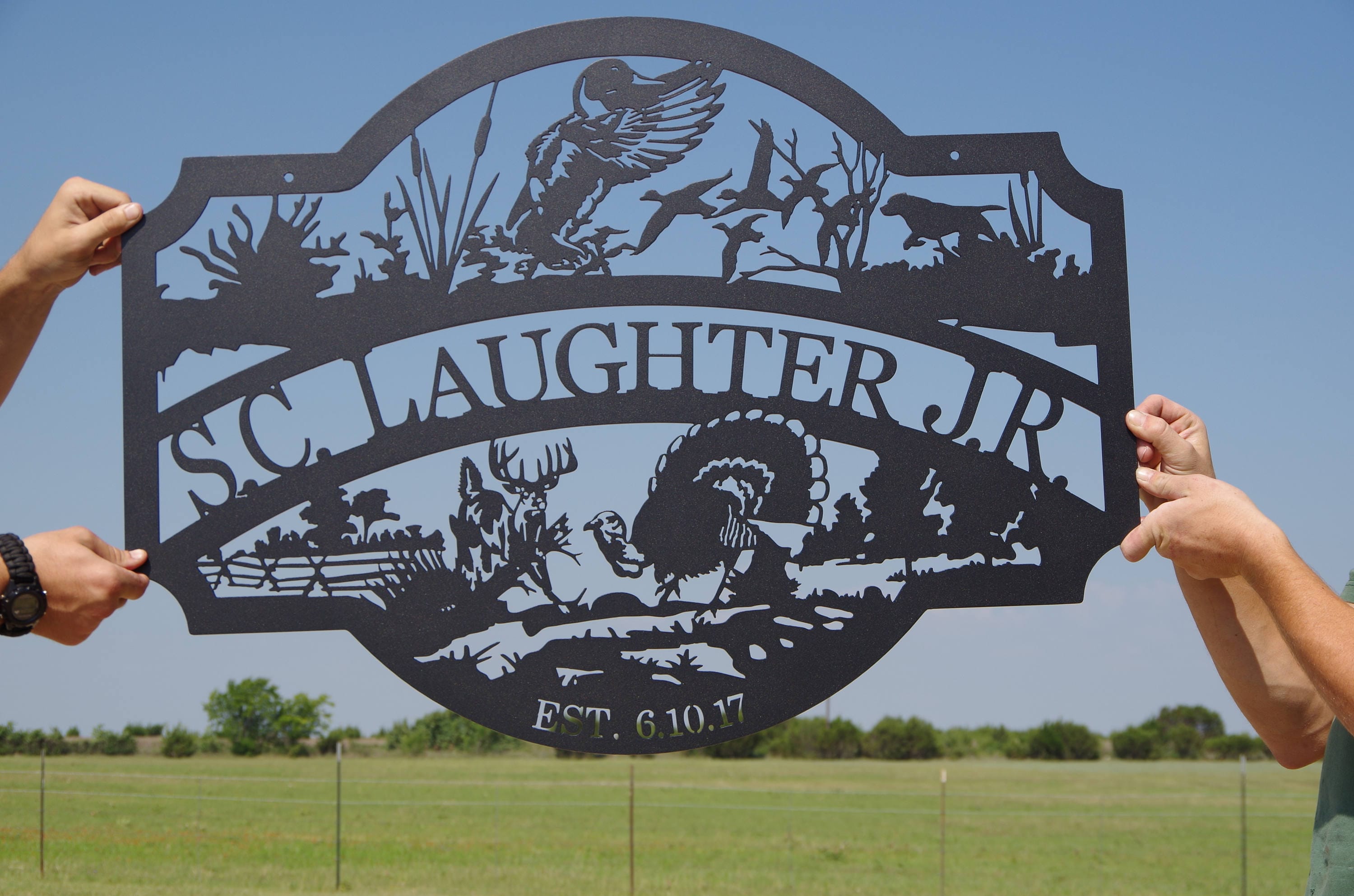 Great Outdoors Custom Wildlife Sign Wildlife Metal Art | Etsy