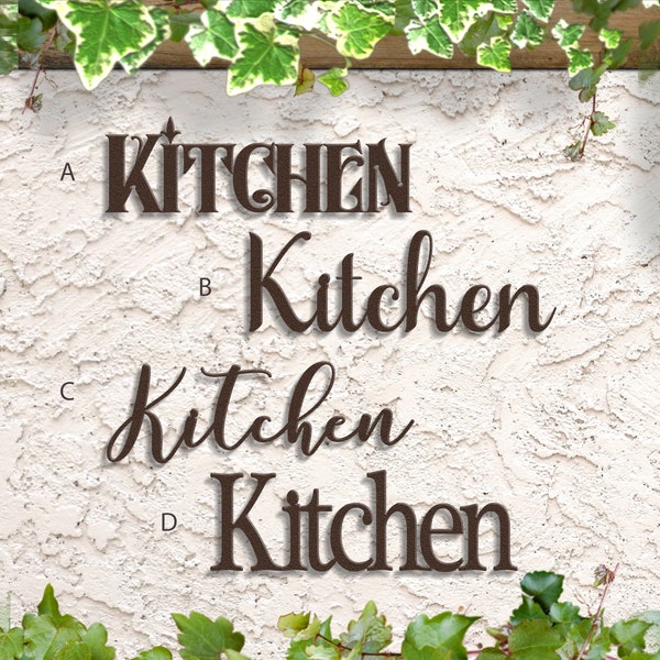 Kitchen Word Art - Etsy