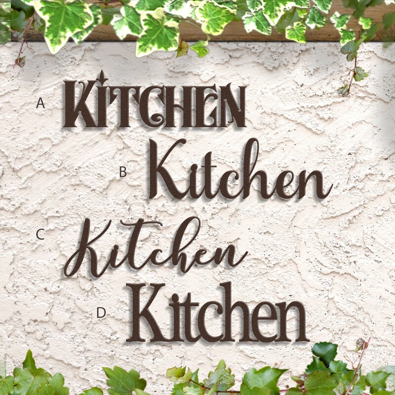 Kitchen Word Art - Etsy