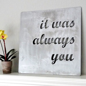 Custom Metal Quote Sign and Sayings, Inspirational Personalized Sign ...